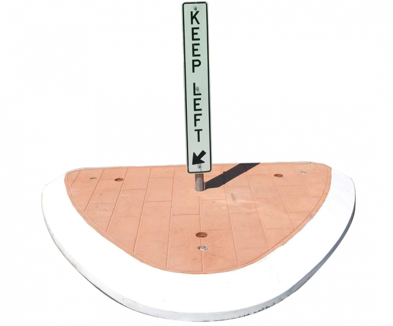 Concrete Traffic Islands