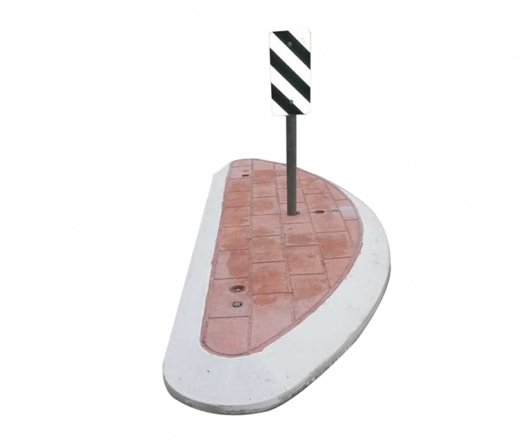 Concrete Traffic Islands