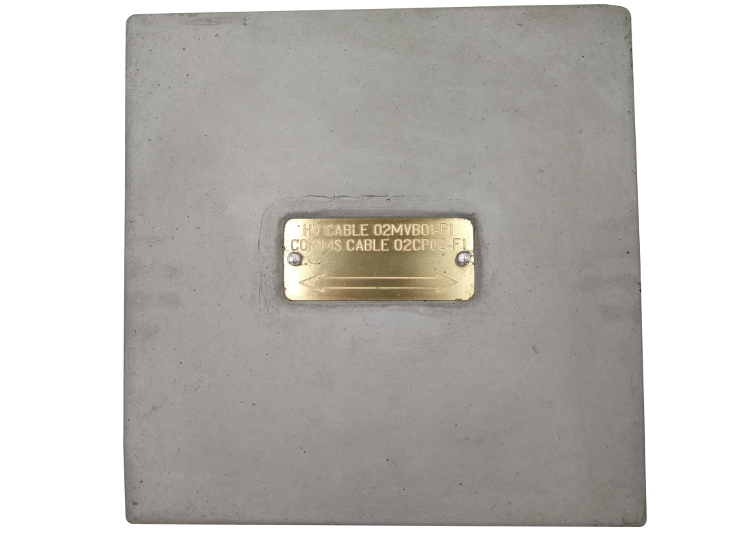 Concrete Cable Route Marker Blocks